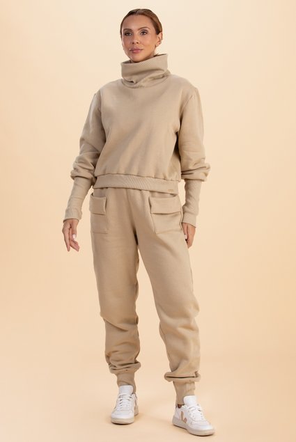 CONJUNTO MOLETOM FELPADO SOFT VIBE MARDU - BEGE
